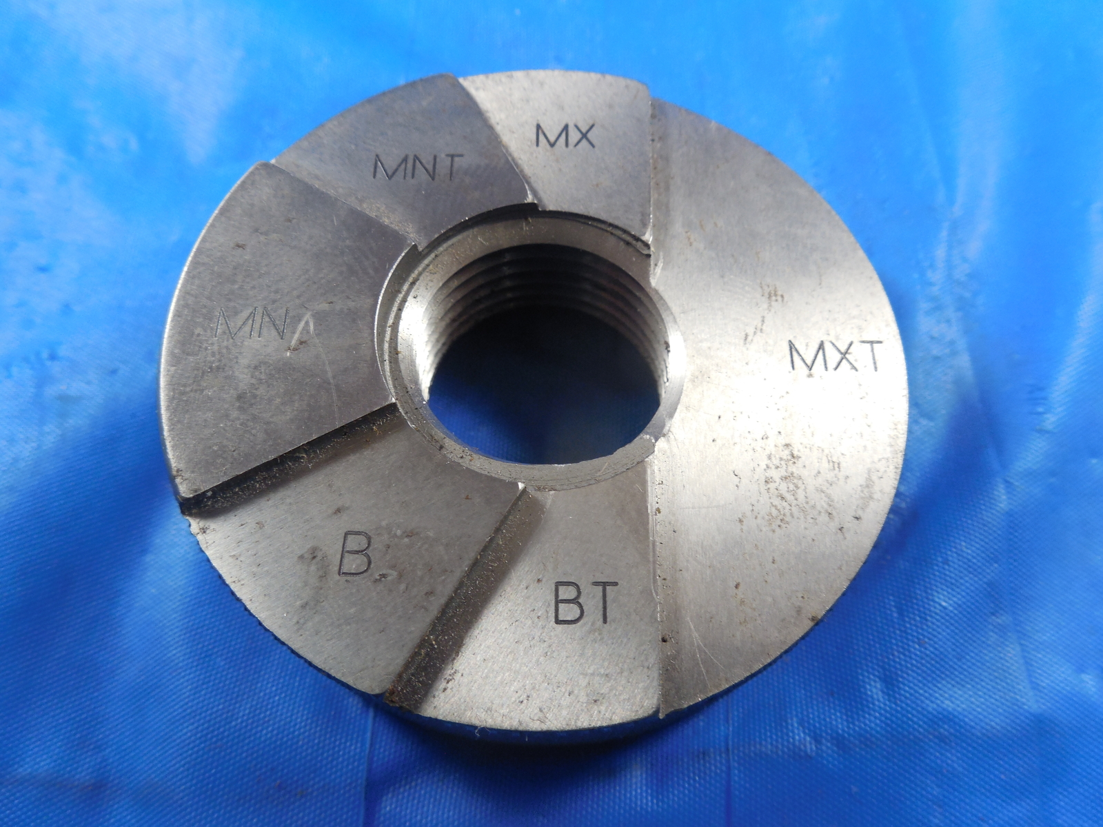 1/2 14 NPTF ROOT CHECK 6 STEP PIPE THREAD RING GAGE .50 N.P.T.F. 6-STEP ...