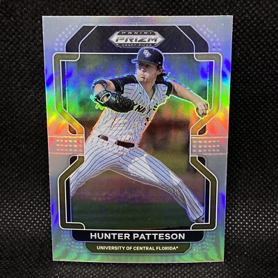Silver Holo! 🚨2022 Panini Prizm Draft Picks Hunter Patterson UCF #145 ...