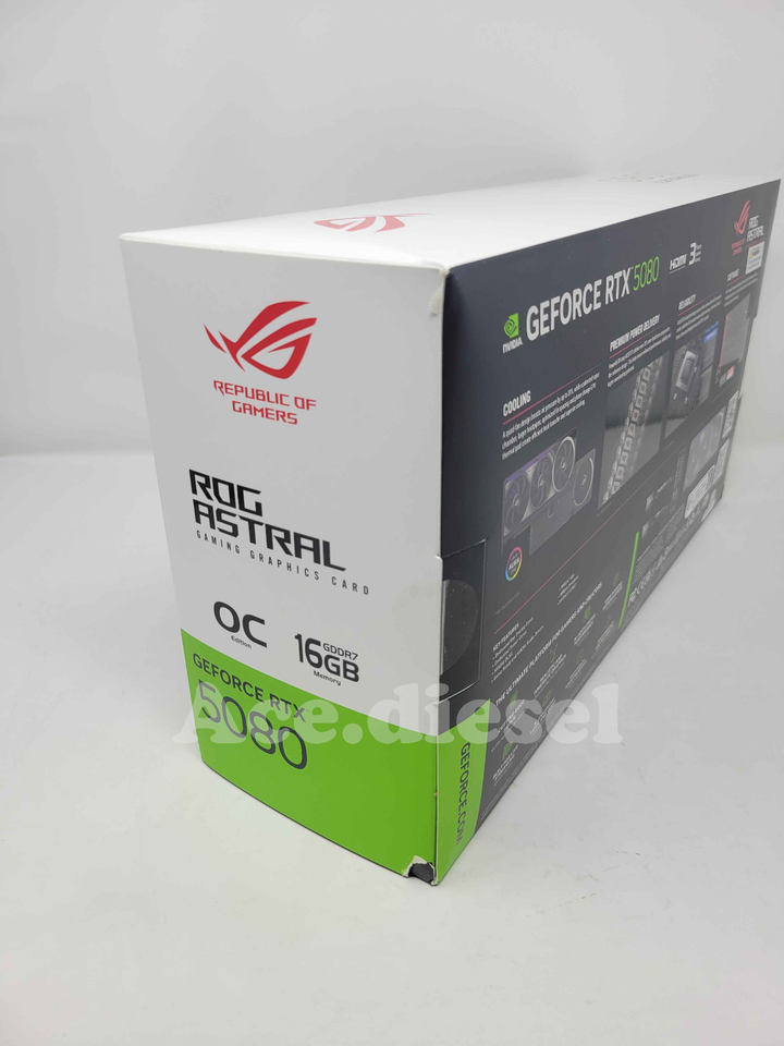 ASUS ASTRAL Nvidia GeForce RTX 5080 OVERCLOCK EDITION 16GB GDDR7 ...