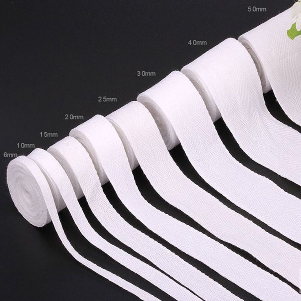 Herringbone Fabric Binding Tape Roll Sewing Trims Craft Edging Cotton ...