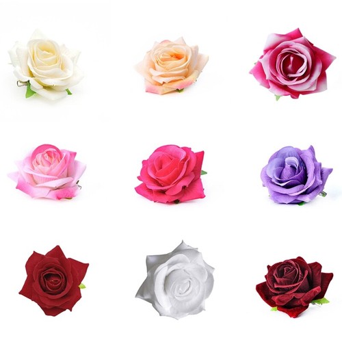 Novelty Hair Barrettes Children Sweet Rose Flower Shape Chest Hair ...