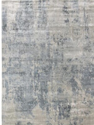 Modern Spectacular Hand Made Area Rug Modern 8 X 10 New Abstract Gray ...