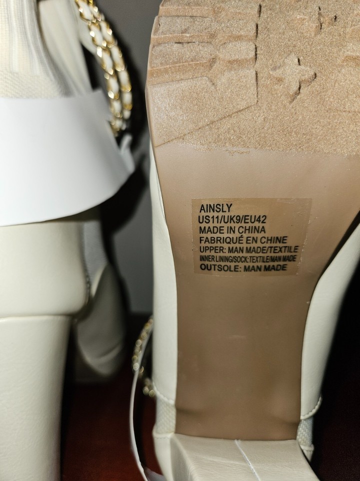 Shoe Dazzle AINGLY, Bone color booties size 11 | eBay