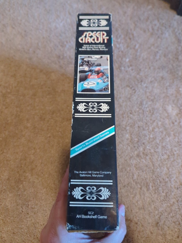 Vintage 1977 Avalon Hill Speed Circuit Strategy Formula 1 Racing Board ...