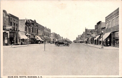 Vintage Postcard Egan Avenue Madison South Dakota SD c.1907-1915 O060 ...