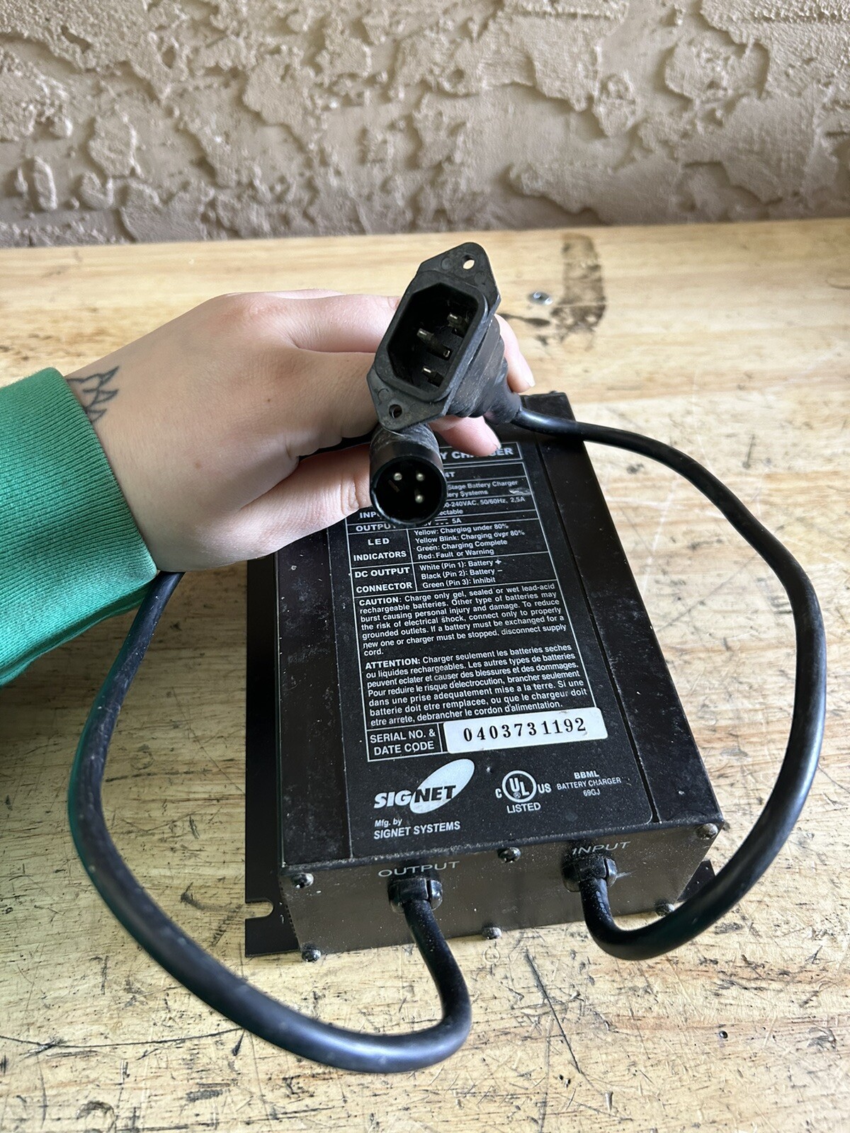 signet HB150-24TH 24v Onboard Battery Charger for Invacare Pronto M91 ...