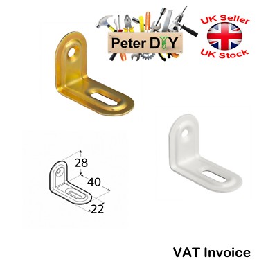 Yellow White Corner Brace Angle Bracket Timber Mending Narrow Small ...