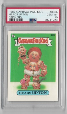 Heads Upton 1987 Garbage Pail Kids #388b PSA 10 Gem Mint 10th Series 10 ...