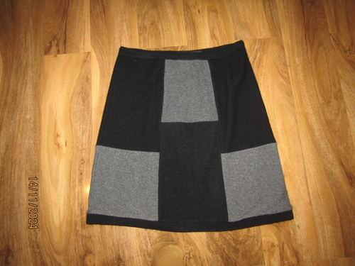 Ekologic Recycled CASHMERE mini Skirt size M 12 UK made in USA | eBay
