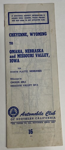 Automobile Club of Southern California AAA Map Routes Thru Missouri ...