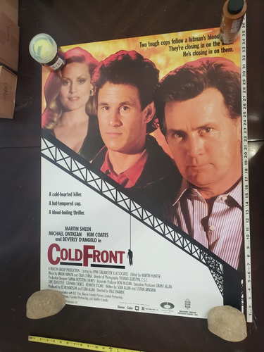 1989 COLD FRONT VIDEO RELEASE PROMO MOVIE POSTER MARTIN SHEEN 27" x 36 ...