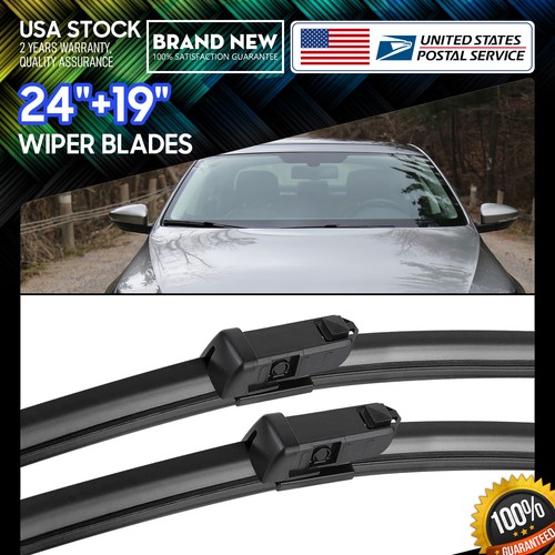 One Pair 24''+19'' Top Lock Wiper Windshield Rain Blade For 2011-2018 ...