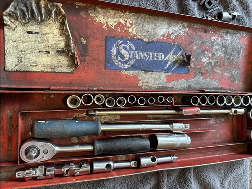 GENUINE VINTAGE BRITOOL 1/4” DRIVE SOCKET SET IMPERIAL /AF & BA 28 ...