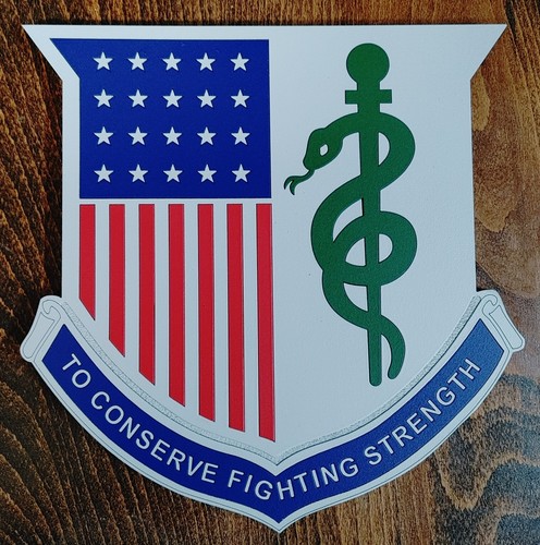 8" US Army Medical Corps Regimential Insignia Crest DUI AMEDD 1986 ...