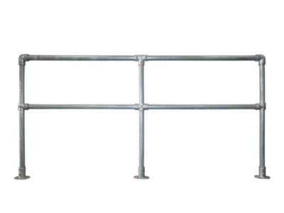 Steel Pipe Galvanised Key Key Clamp Safety Barrier Kit - 42MM Handrail ...