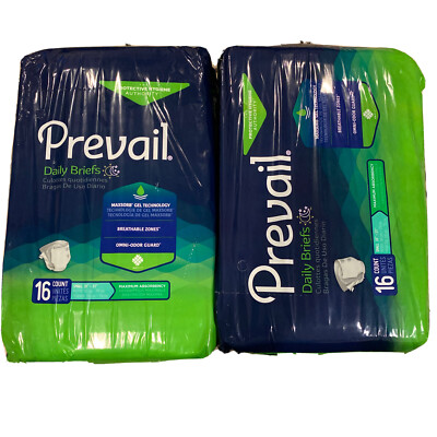 Prevail Daily Briefs Underwear Pull up 16 CT Youth Small Adult 20”-31 ...