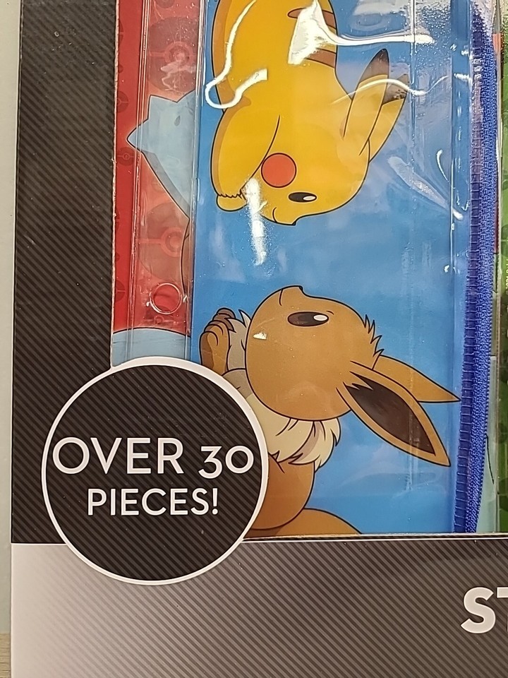 Pokemon Kids Stationary Set Crayons Markers Stickers and Stampers ...