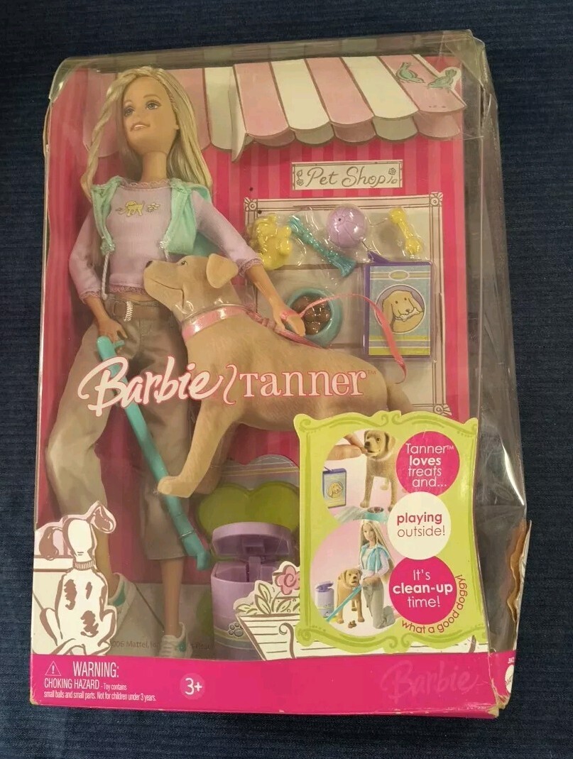 Mattel Barbie & Tanner the Pooping Dog in original packaging 2006 ...