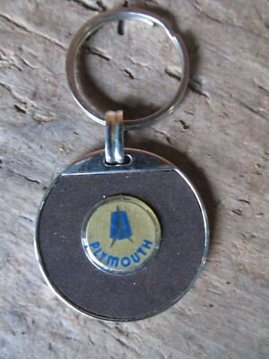 VINTAGE NOS 70's 1970's PLYMOUTH KEY CHAIN FOB | eBay