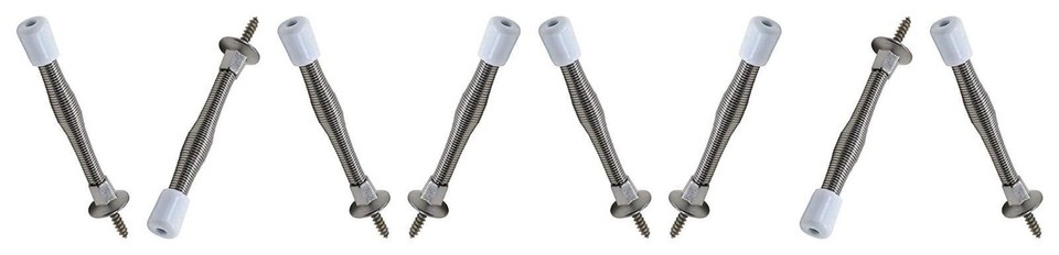 National Hardware 3" Spring Door Stopper Spring Door Stop with Rubber ...
