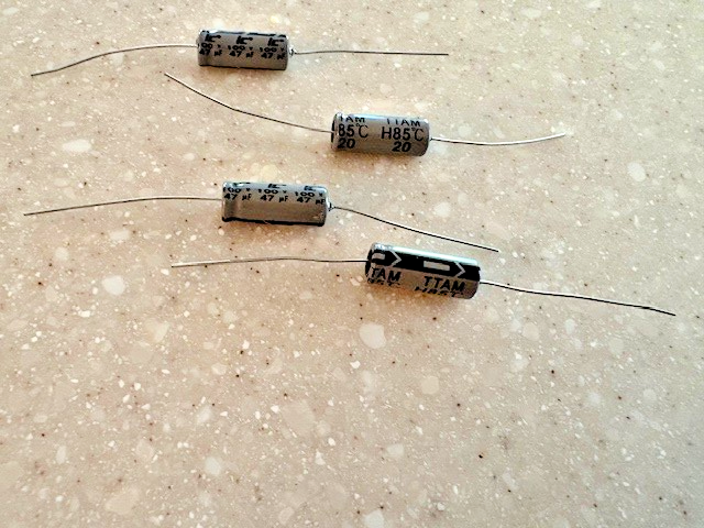 13pc 47uf 100V Illinois TTAM Axial Capacitor Aluminum Electrolytic | eBay