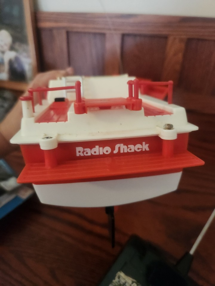 Vintage Radio Shack Fire Fighter #112 Speed Cruiser Boat W/ Remote ...