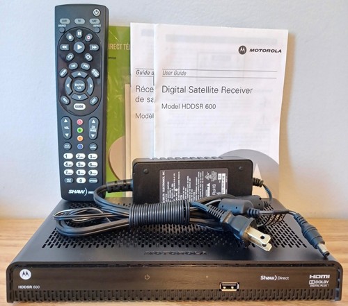 Shaw Direct Motorola Satellite TV Receiver HDDSR600 + Remote Used For ...