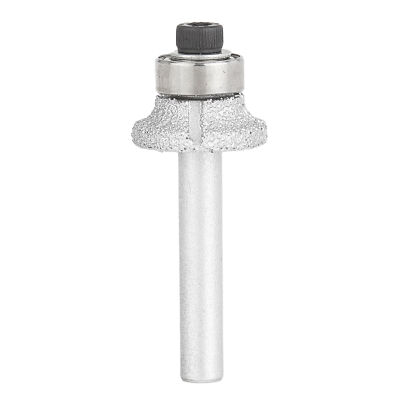 Radius Head 3mm Shank 1/4 inch Diamond BRAZED Profile Wheel Router Bit ...