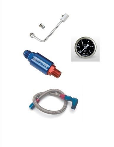 Edelbrock 8134 Fuel Line Assembled Chevy SBC AMC Ford Fuel Pump to Carb ...