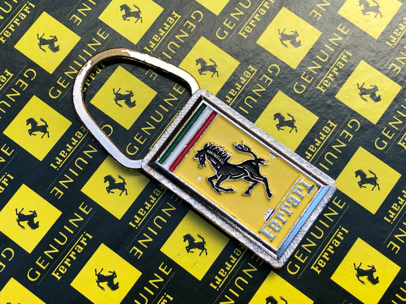 Ferrari Original Vintage RARE Keychain Keyfob Early Logo for 250 275 ...