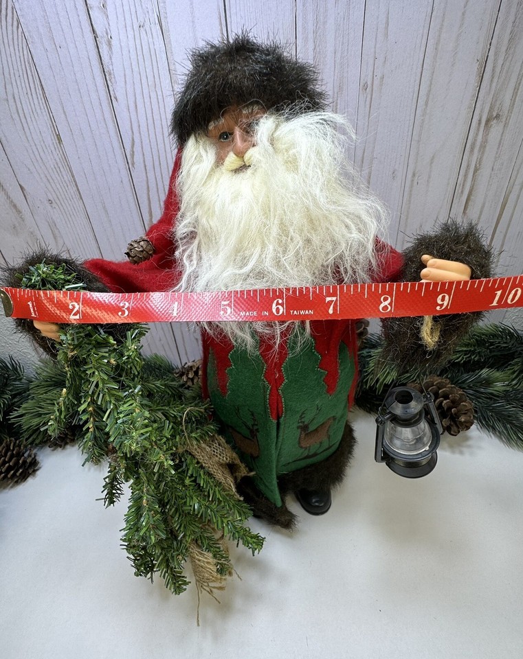 Vintage 15” Santa's Workshop Handcrafted Old World Santa Table Top ...