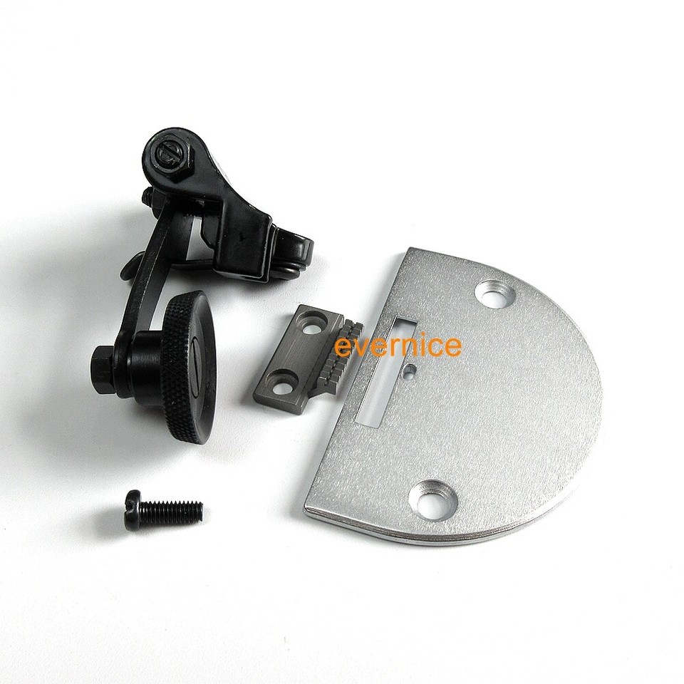 SINGLE NEEDLE ROLLER FOOT & NEEDLE PLATE& FEEDER for JUKI CONSEW SINGER ...