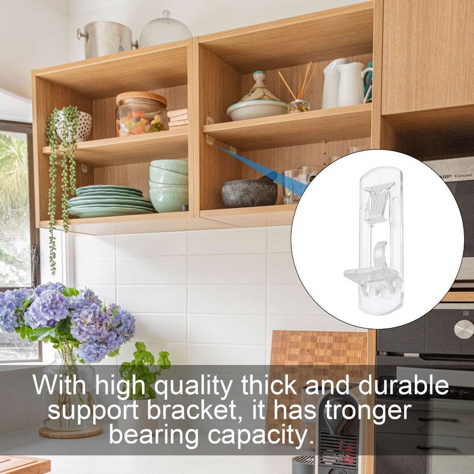 10Pcs Locking Cabinet Shelf Support Pegs 5mm Shelf Pins Clear Shelf ...