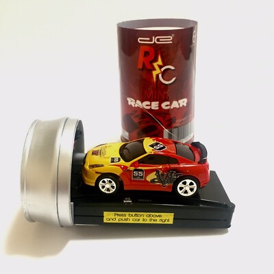 Mini RC in Soda Can Mini Pocket Race Car - Red/Yellow deworld.com | eBay