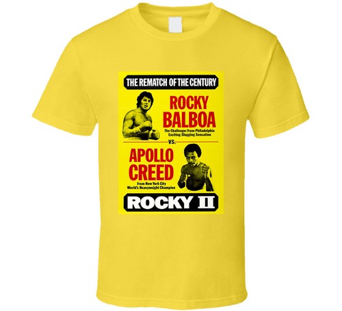 Rocky Balboa Vs Apollo Creed Boxing Match T Shirt | eBay