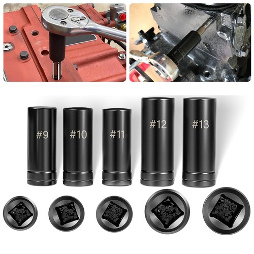 Large Tap Socket Set 71670 for 5/8", 11/16", 3/4", 7/8" & 1" Taps 1/2 ...