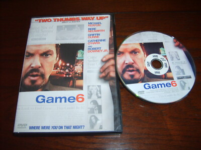 GAME 6 (DVD,2004,WS)~MICHAEL KEATON~ROBERT DOWNEY, JR.~CATHERINE O'HARA ...