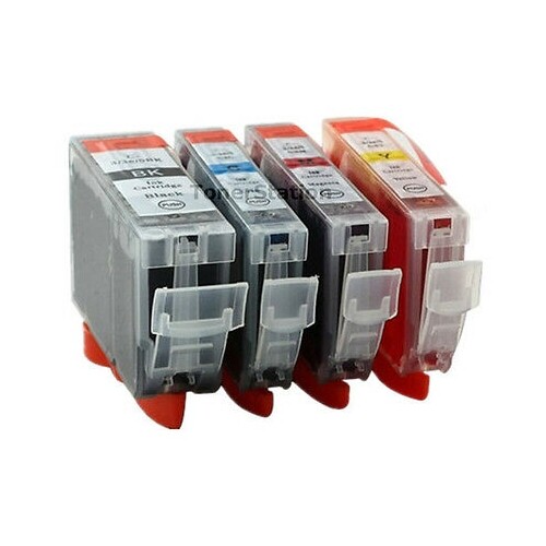 4x Ink PGI-5BK CLI-8 CMY For Canon PIXMA iP3300 iP3500 MP510 MP520 ...