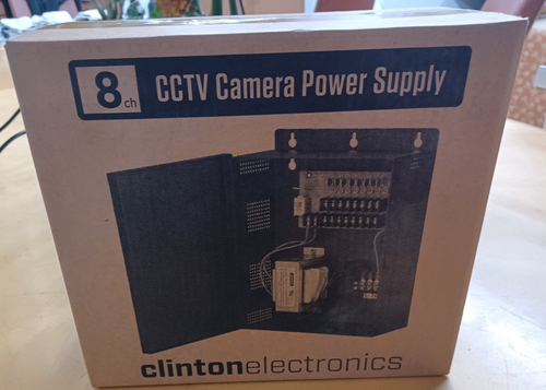 NEW CLINTON ELECTRONCS CCTV 8 CAMERA POWER SUPPLY CE-DC12V8 | eBay