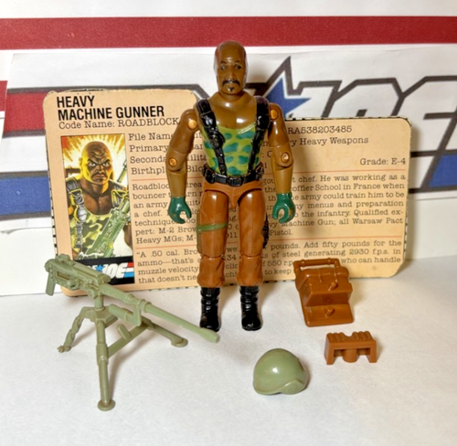 GI Joe Roadblock 1984 v1 *100% Complete w/File Card, No Cracks ...