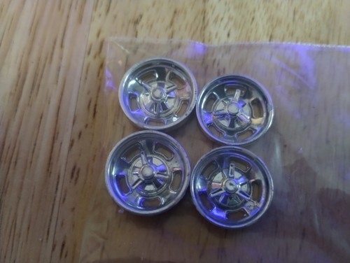 AMT Mpc Revell Spinner Style Chrome Cragar Wheels Set 1/25 Scale Set Of ...