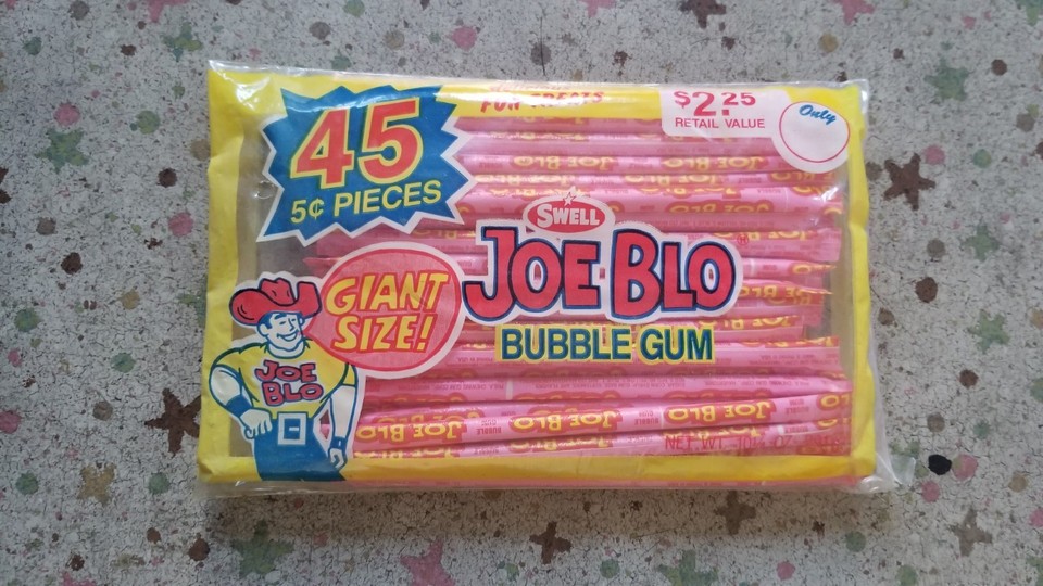 80s RARE Vintage Swell Bubble gum JOE BLO unopened pouch pack GRAIL NM ...