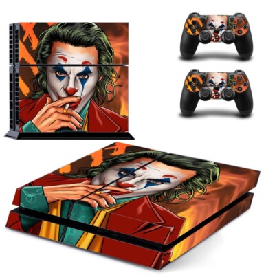 Red Joker Art PS4 Skin Sticker Decal Wrap Playstation 4 Console ...