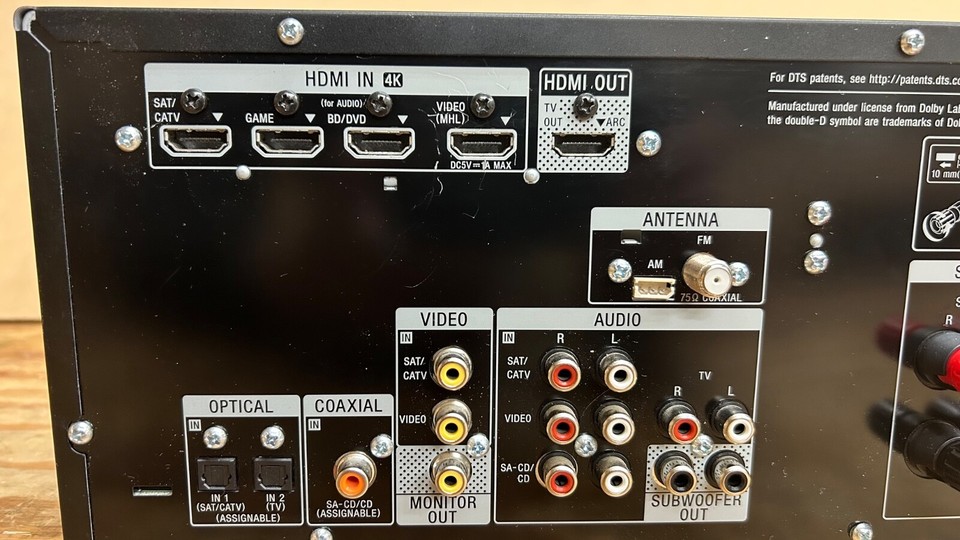 Sony STR-DH550 5.2 Channel HDMI Surround Sound AV Receiver 4K Home ...