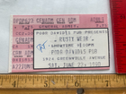 Rusty Weir Band Concert Ticket Stub June 23rd 1990 Poor David's Pub ...