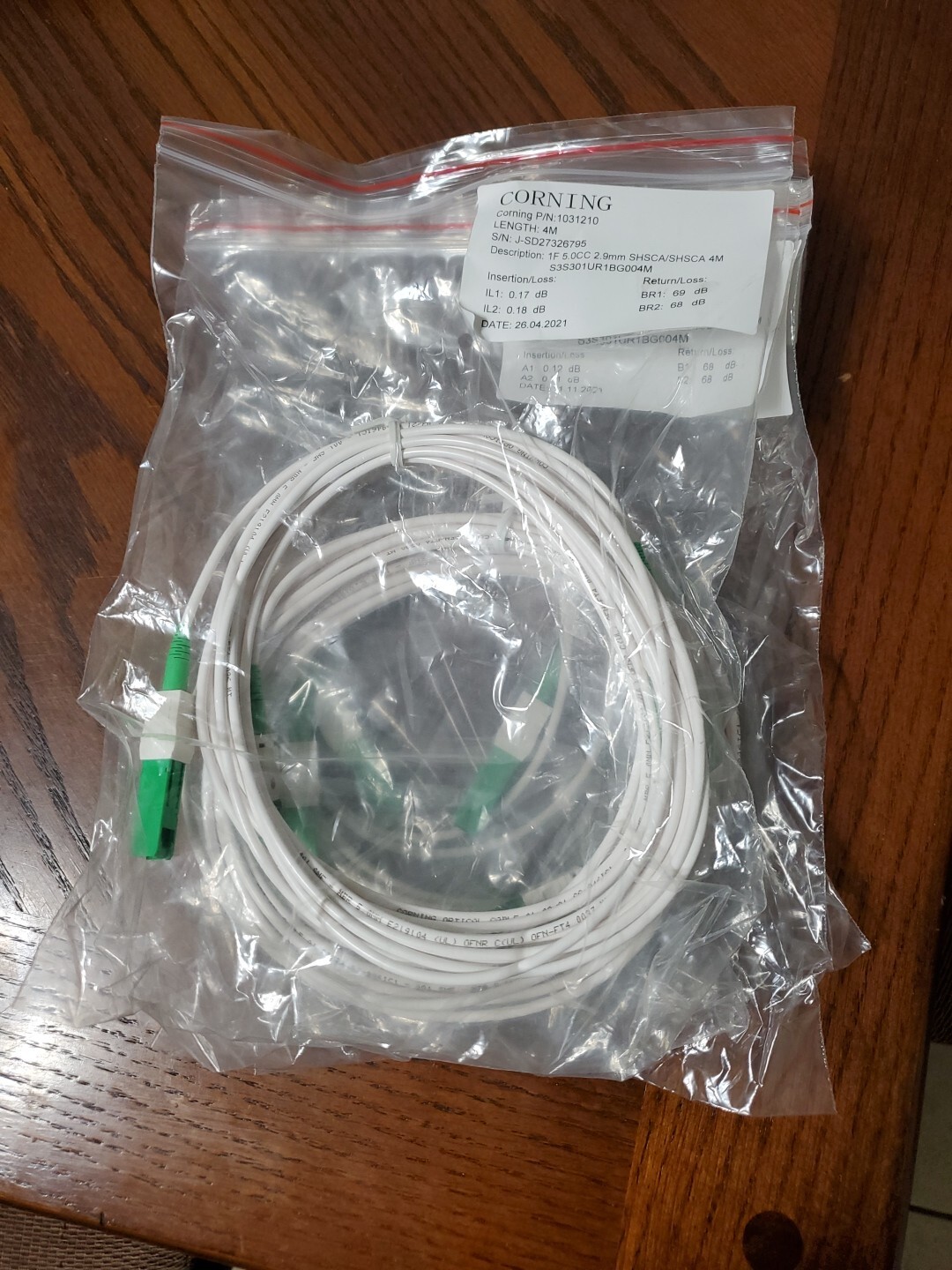 4 Fiber Optic Patch Cord BGW-320 BGW320 AT&T Modem ATT 26 FT With ...