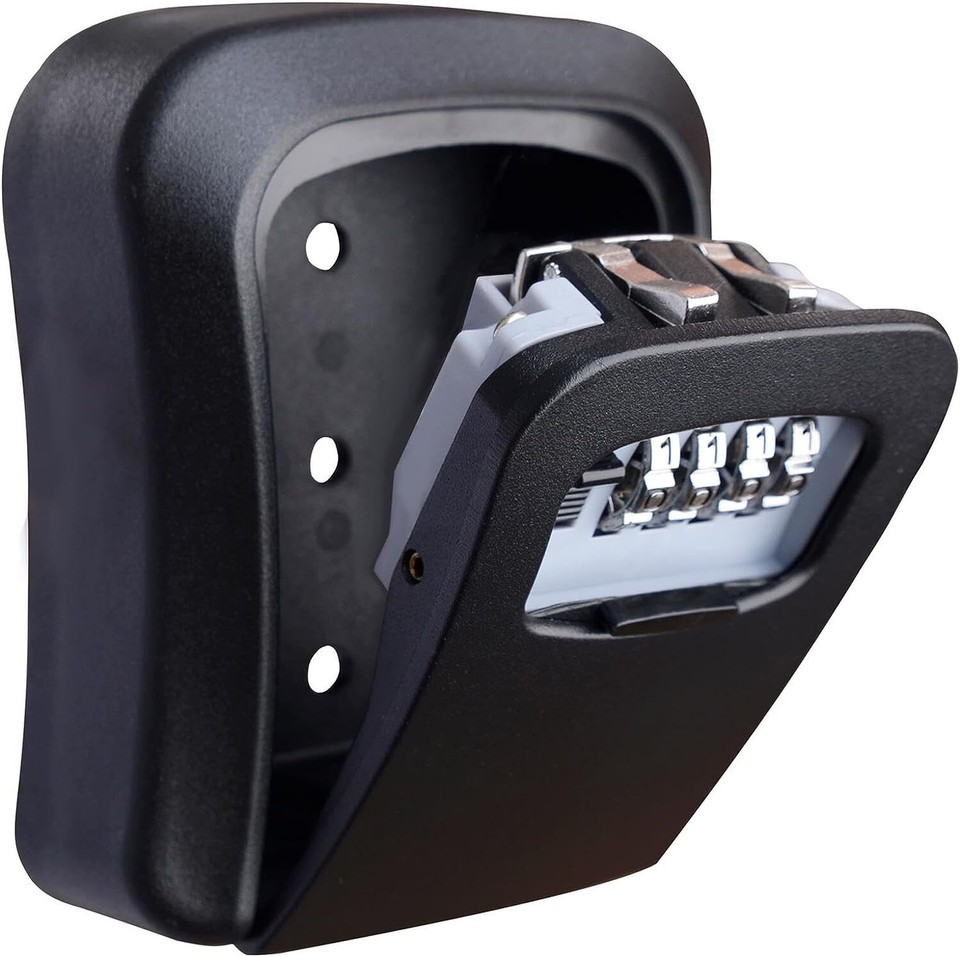 Outdoor High Security Wall Mounted Key Safe Box Code Lock Storage 4 ...