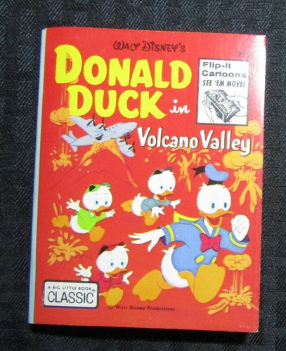 1973 DONALD DUCK Volcano Valley - Whitman Big Little Book 5760-2 FVF 7. ...
