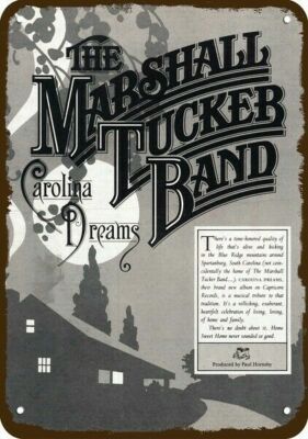 1977 THE MARSHALL TUCKER BAND Vintage-Look ****DECORATIVE REPLICA METAL ...