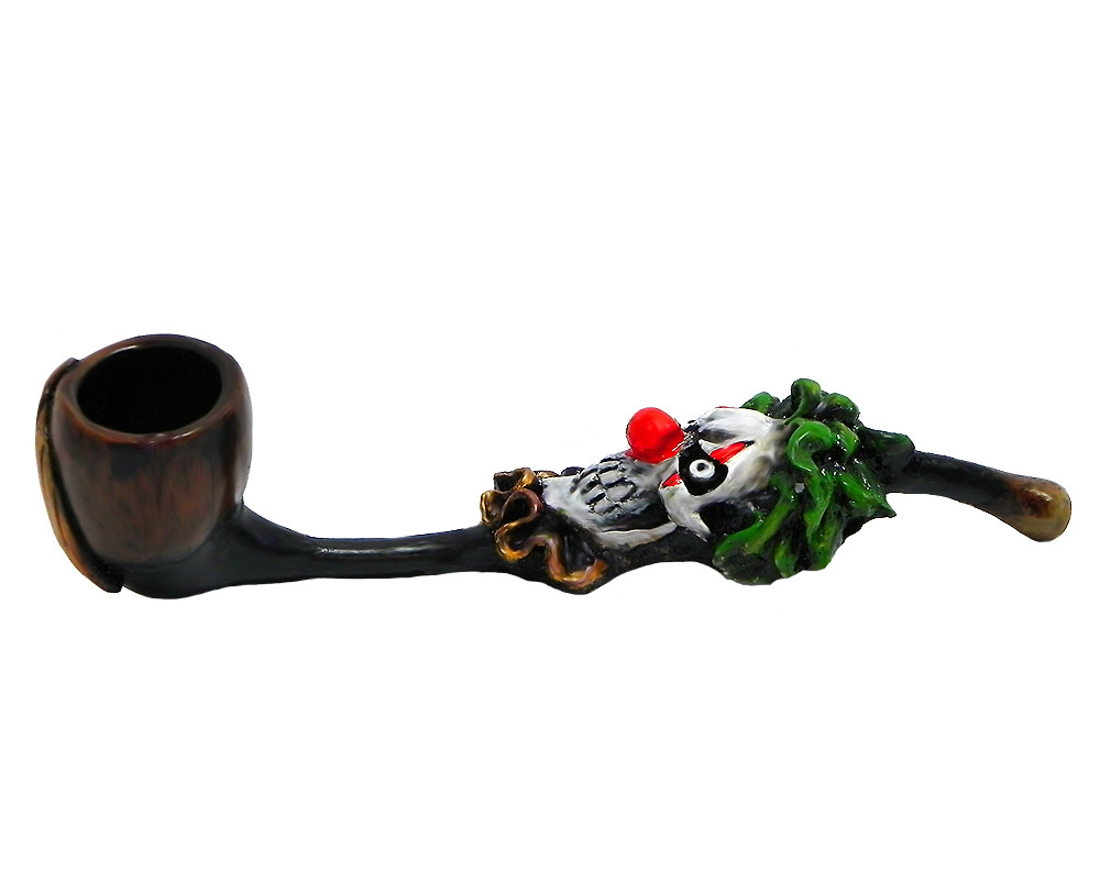 Scary Clown Handmade Tobacco Smoking Small Hand Pipe Evil Circus ...